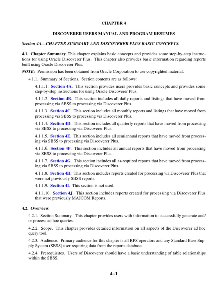 Oracle Discoverer | PDF | Databases | Password