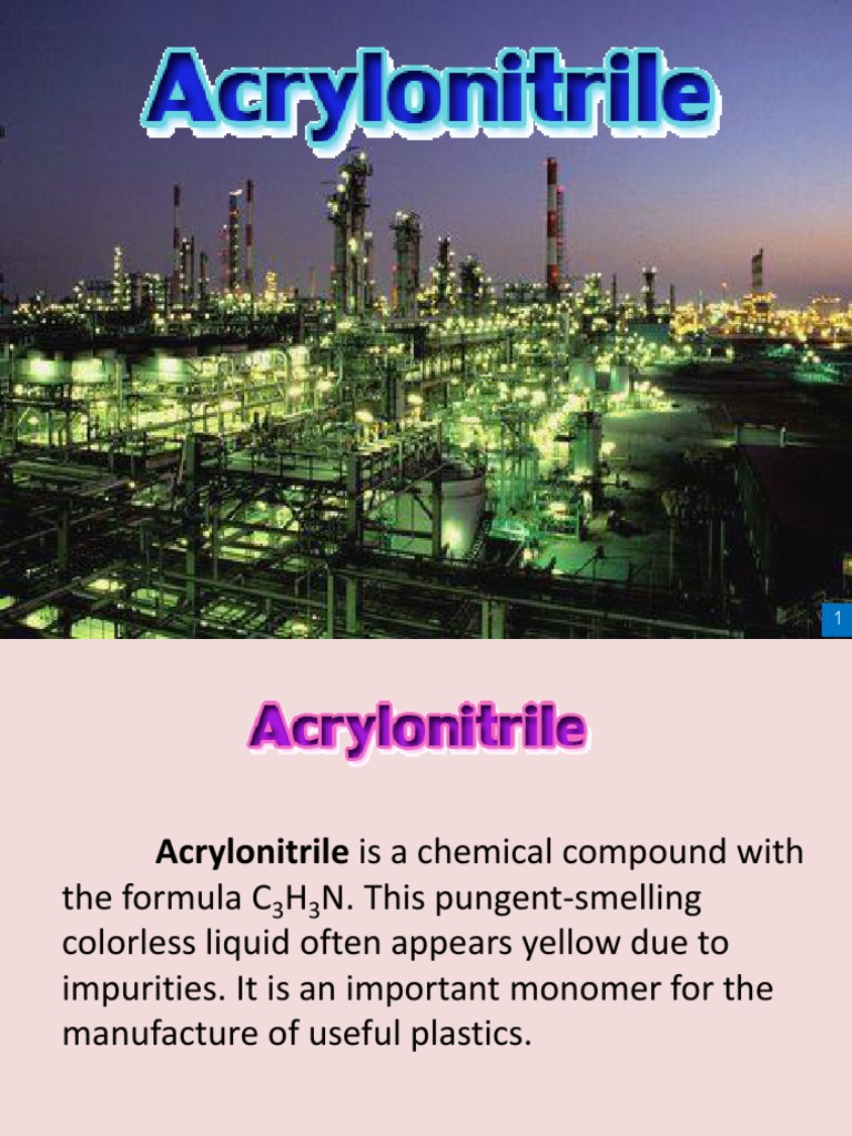 Acrylonitrile Plant Design Part 1 | PDF