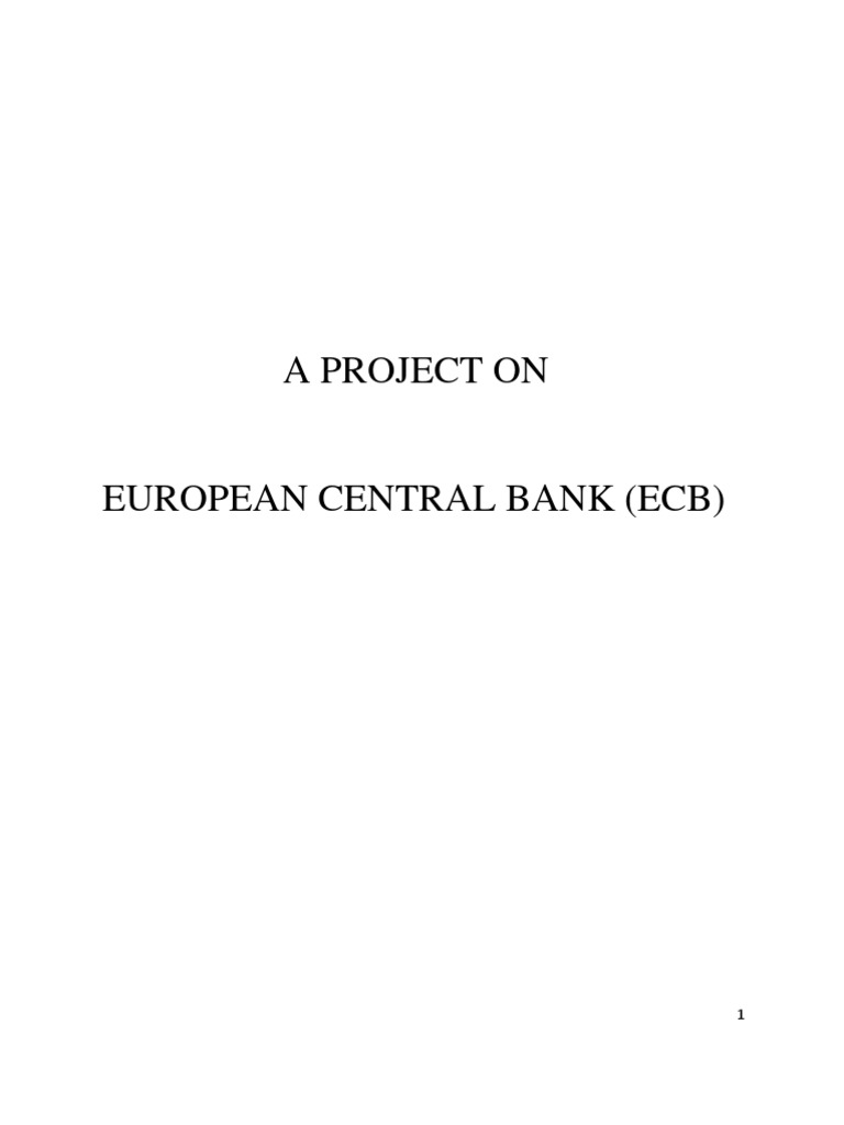 ECB European Central Bank | PDF | European Central Bank | Eurozone