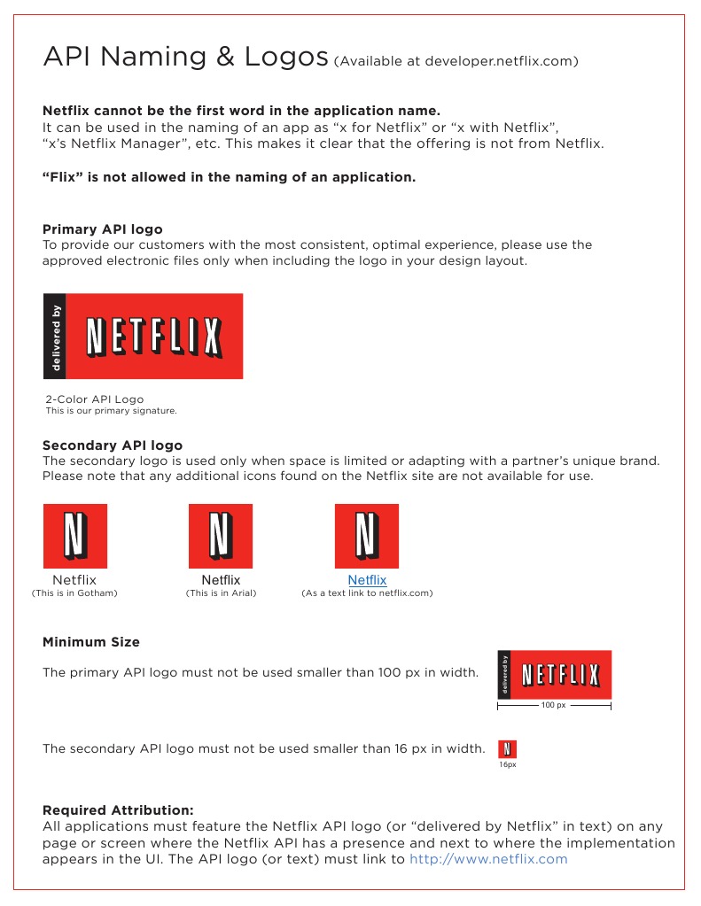 Netflix Logo Guidelines | Logos | Page Layout