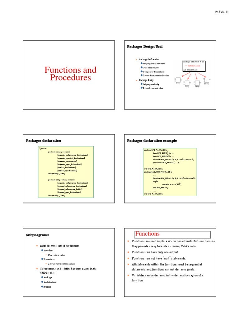 02 5 Functions And Procedures Pdf Subroutine Parameter Computer