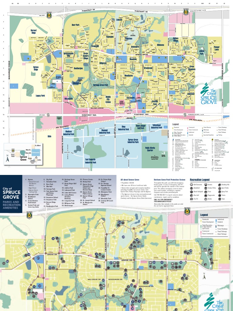 Spruce Grove Map | PDF | Parks | Leisure