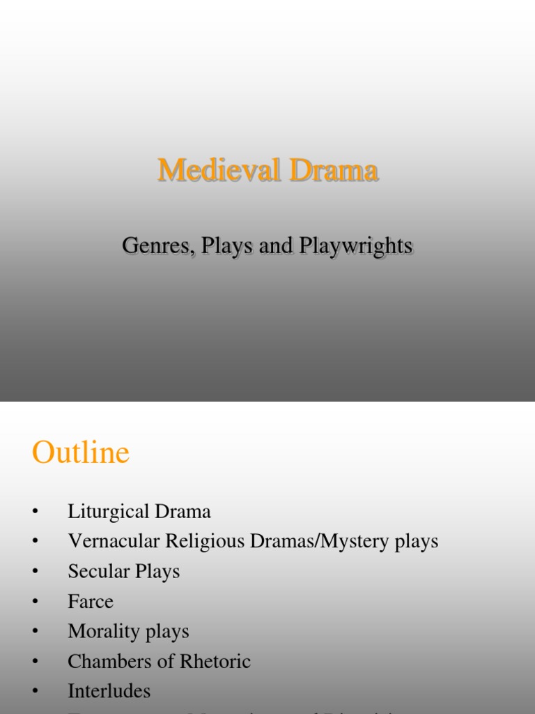 Medieval Theater - Genres and Theater Forms | PDF | Jesus | Religion ...