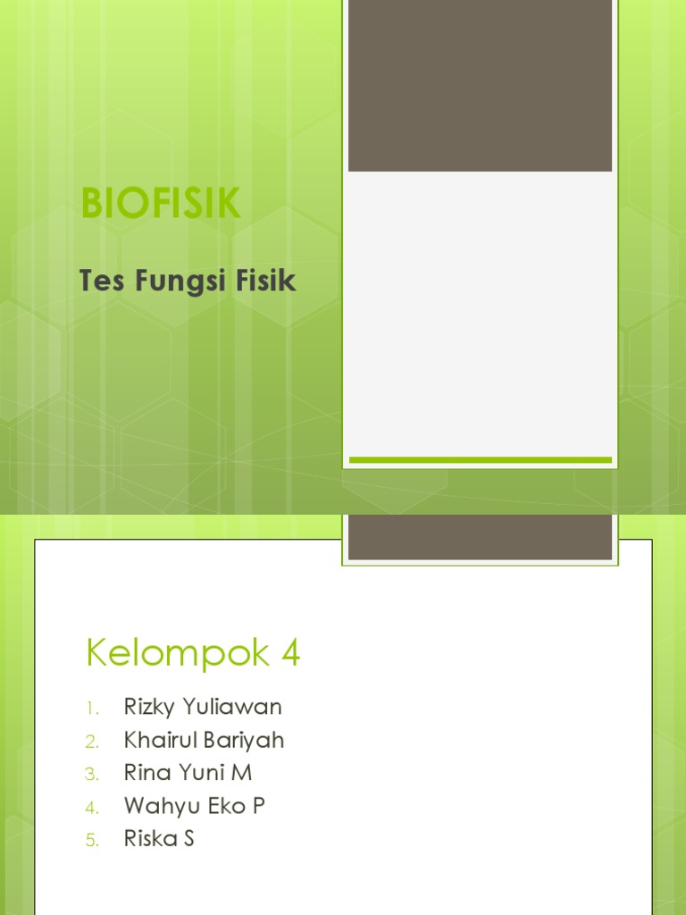 BIOFISIK | PDF | Kesehatan Holistik
