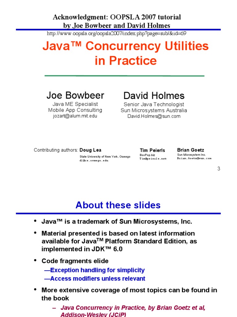 Java Concurrency Framework | PDF