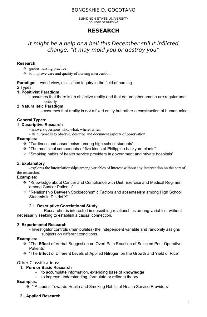 Research Bullets | Download Free PDF | Validity (Statistics ...