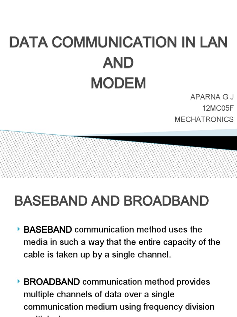 Modem | PDF | Broadband | Modulation