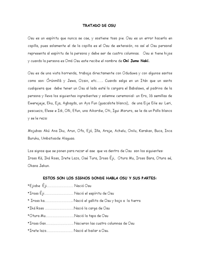 Tratado de Osu | PDF