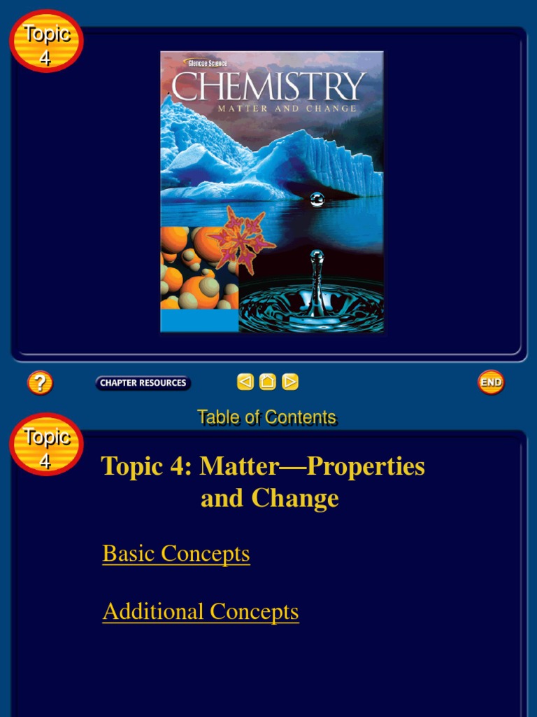 CH 3 Matter Properties and Change | PDF | Chemical Substances ...