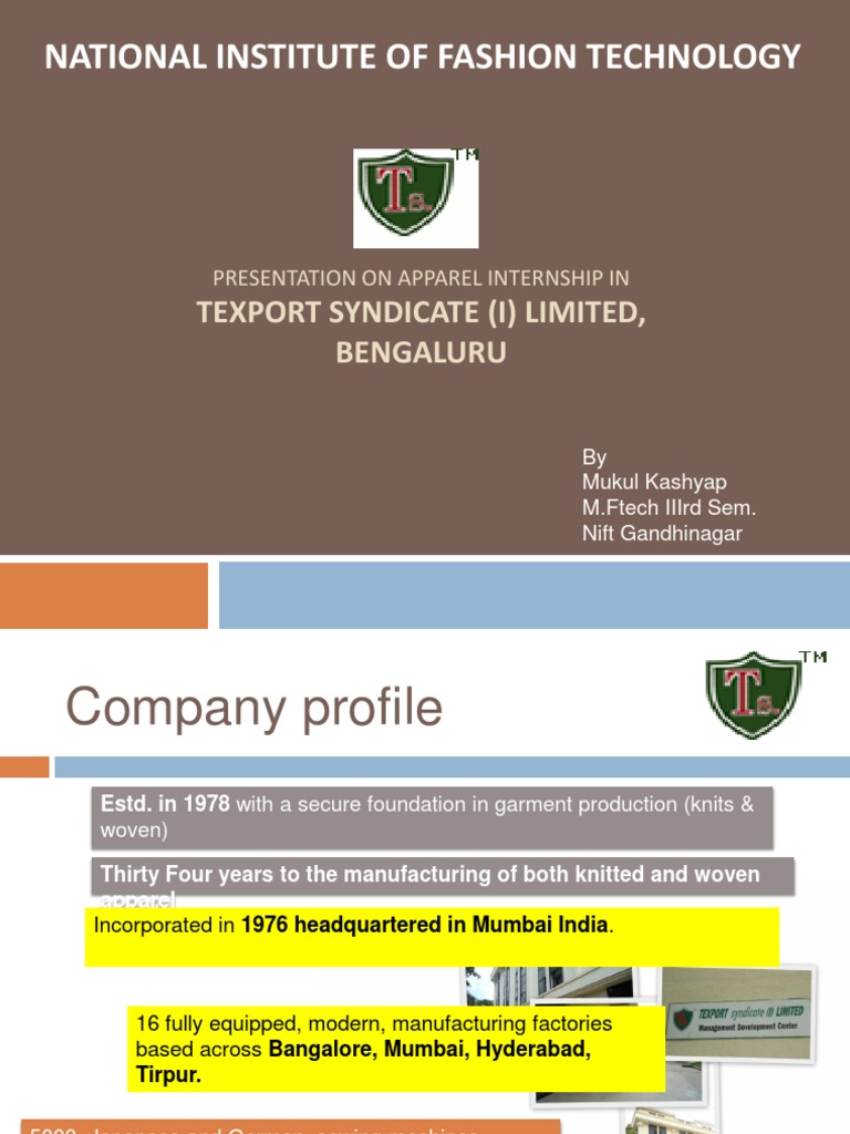 TEXPORT Syndicate | PDF | Trousers | Clothing