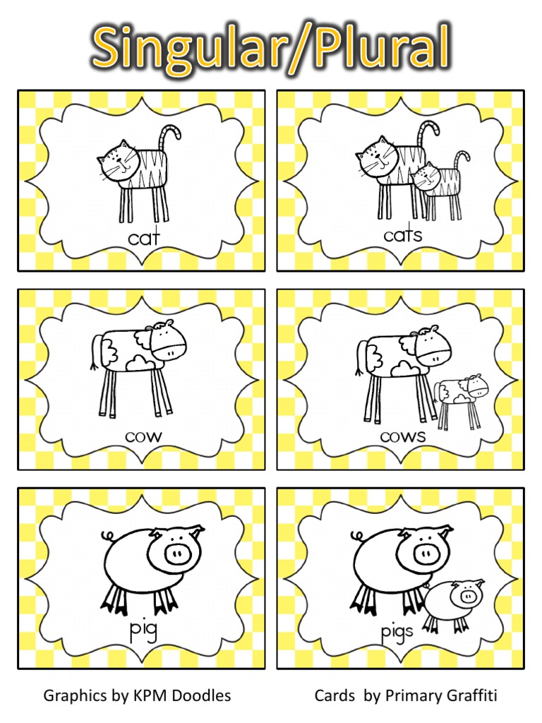 Singular Plural Cards