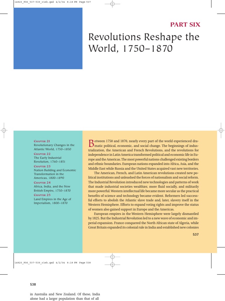 Earth and Its Peoples CH 21 | PDF | British Empire | Age Of Enlightenment