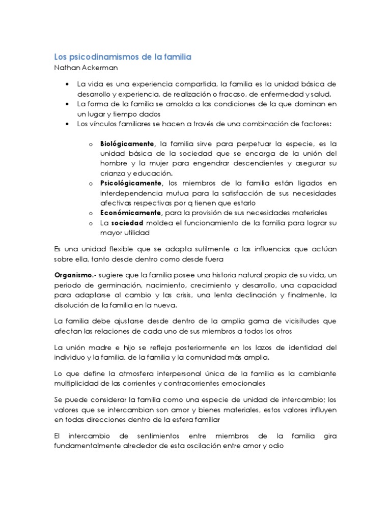 Nathan Ackerman | PDF | Familia | Vida