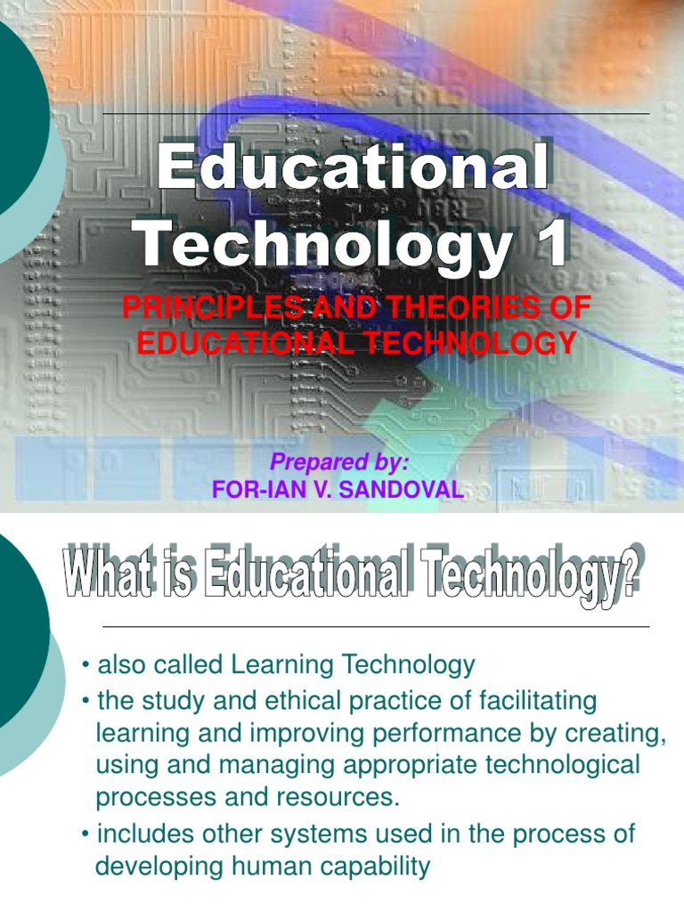 Introduction To Educational Technology | PDF