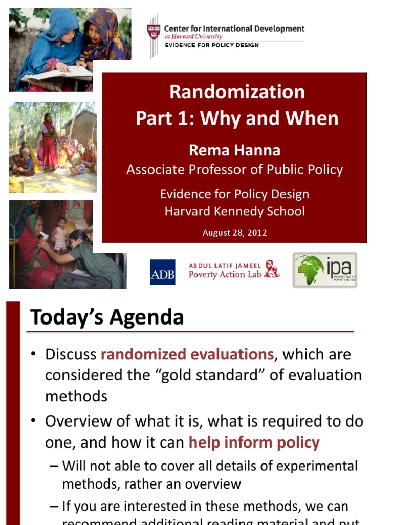 F. Lecture 4a - Randomization Why and When | PDF | Randomized ...