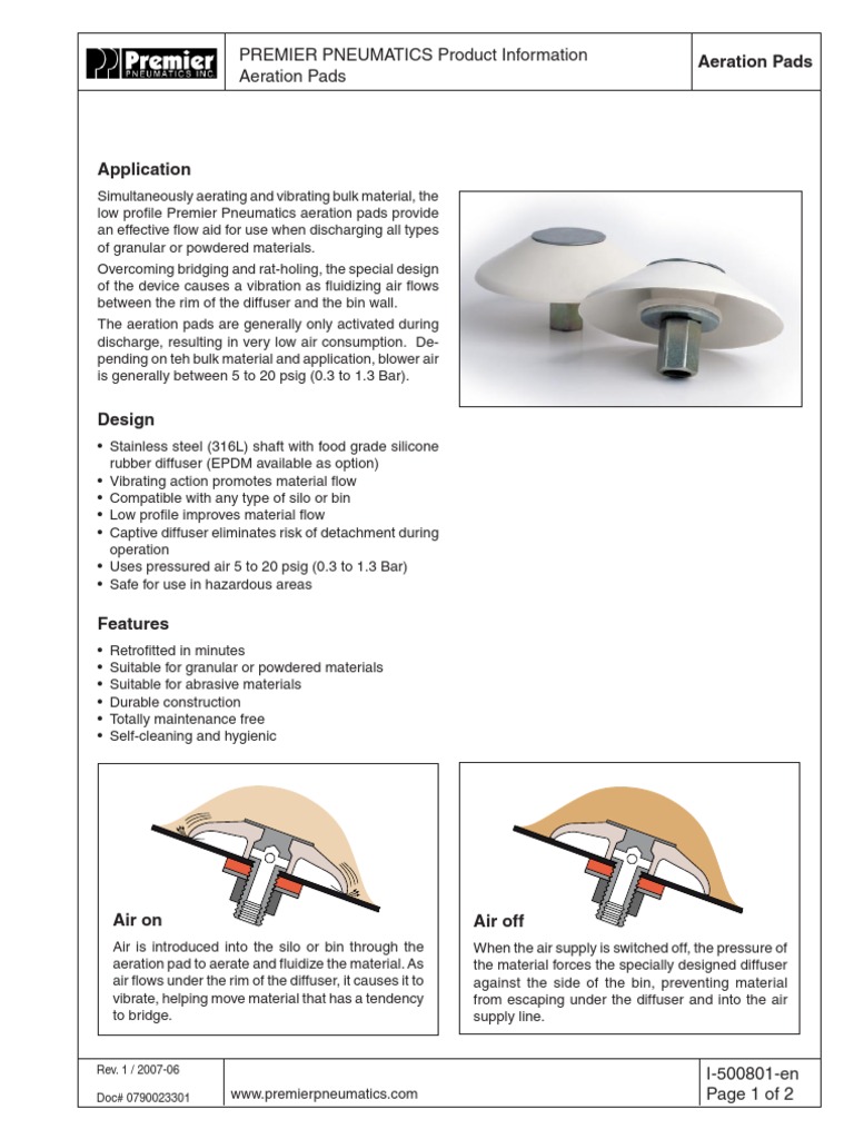 Aeration - Pads | PDF | Tap (Valve) | Manufactured Goods