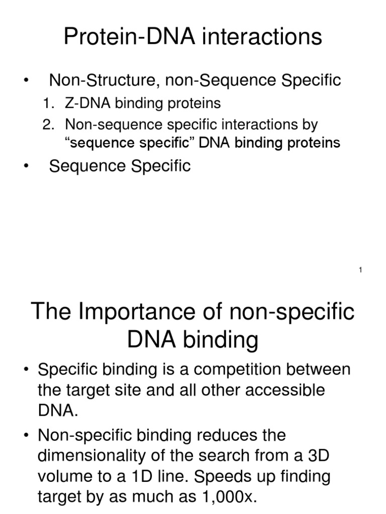 Protein-DNA Binding Dynamics | PDF | Repressor | Dna