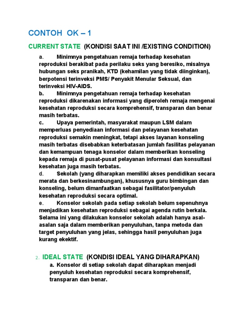 Contoh Analisa Gap Yang Ok | PDF