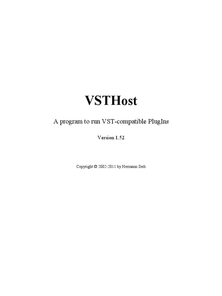 VST Host | PDF | Windows Registry | Computer Hardware
