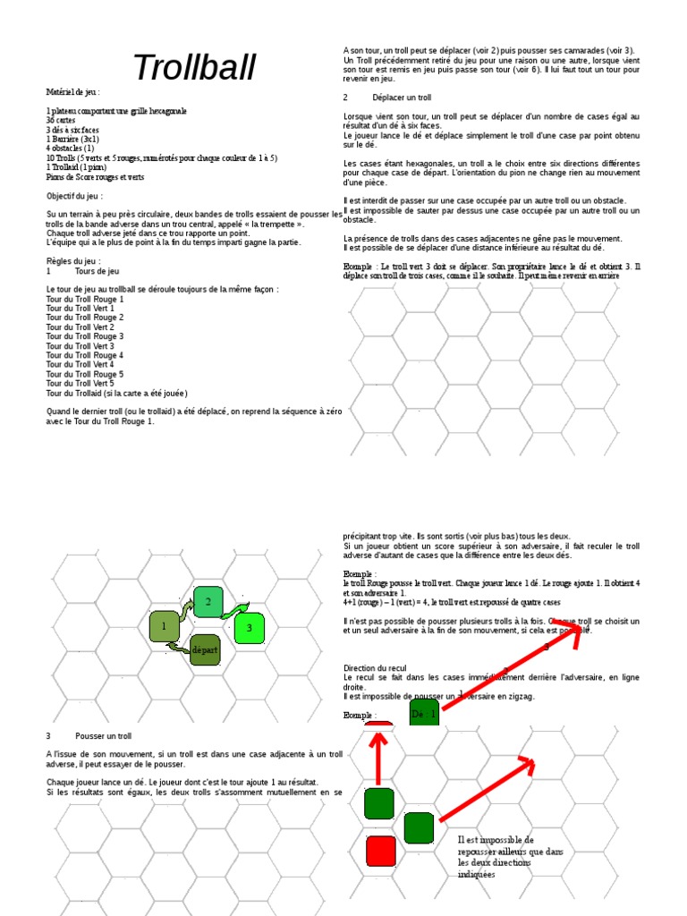 Règles du jeu de Trollball | PDF | Dé | Gaming