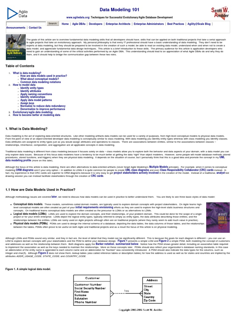 Data Modeling 101: Search | PDF | Conceptual Model | Data Model