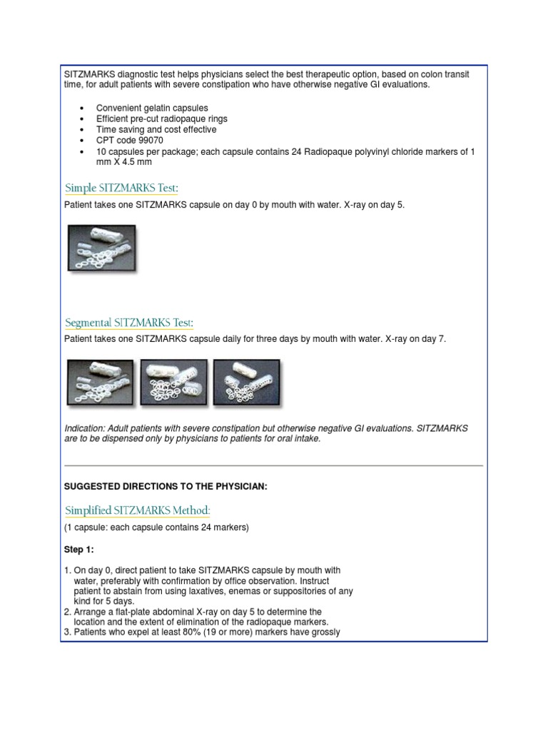 Sitz Marks | Constipation | Rectum