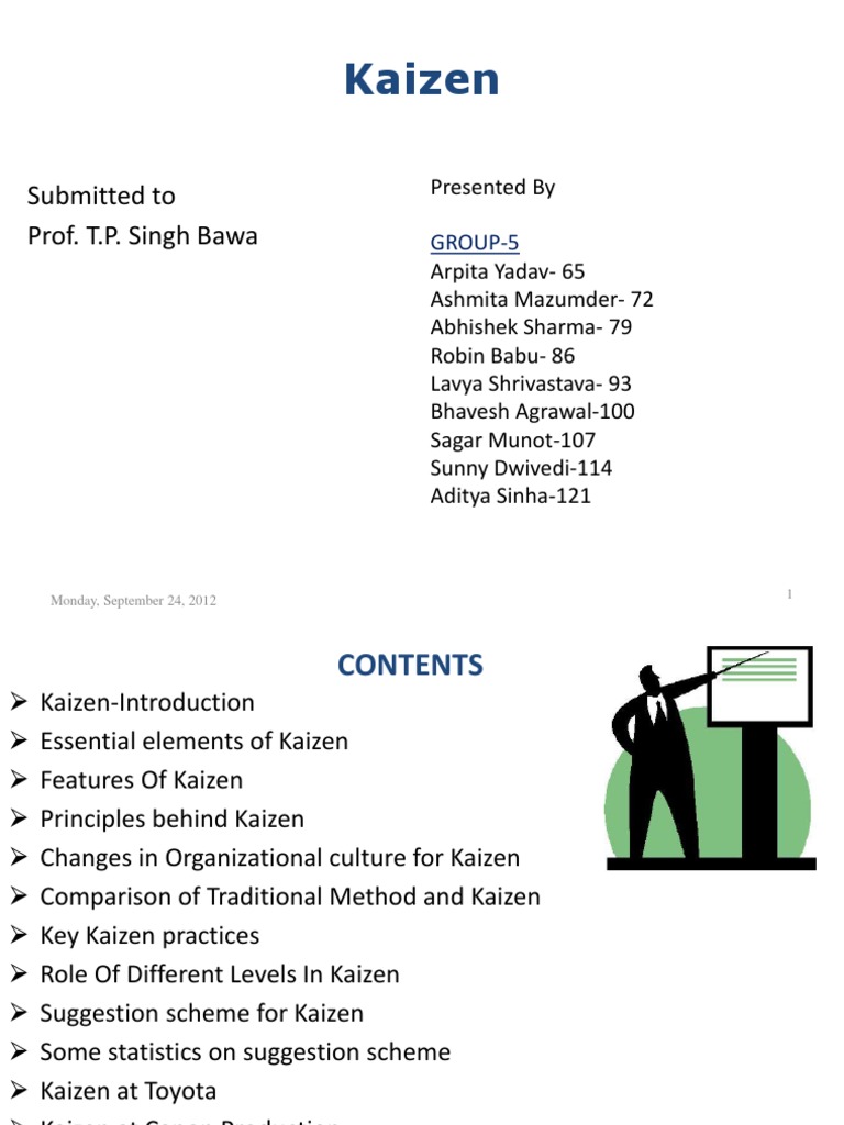 Understanding Kaizen Principles and Practices | PDF | Lean ...