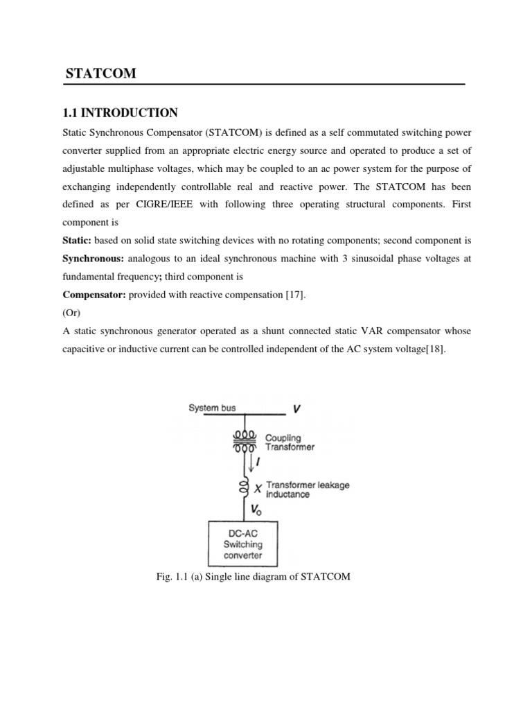 Statcom Documentation | PDF | Ac Power | Capacitor