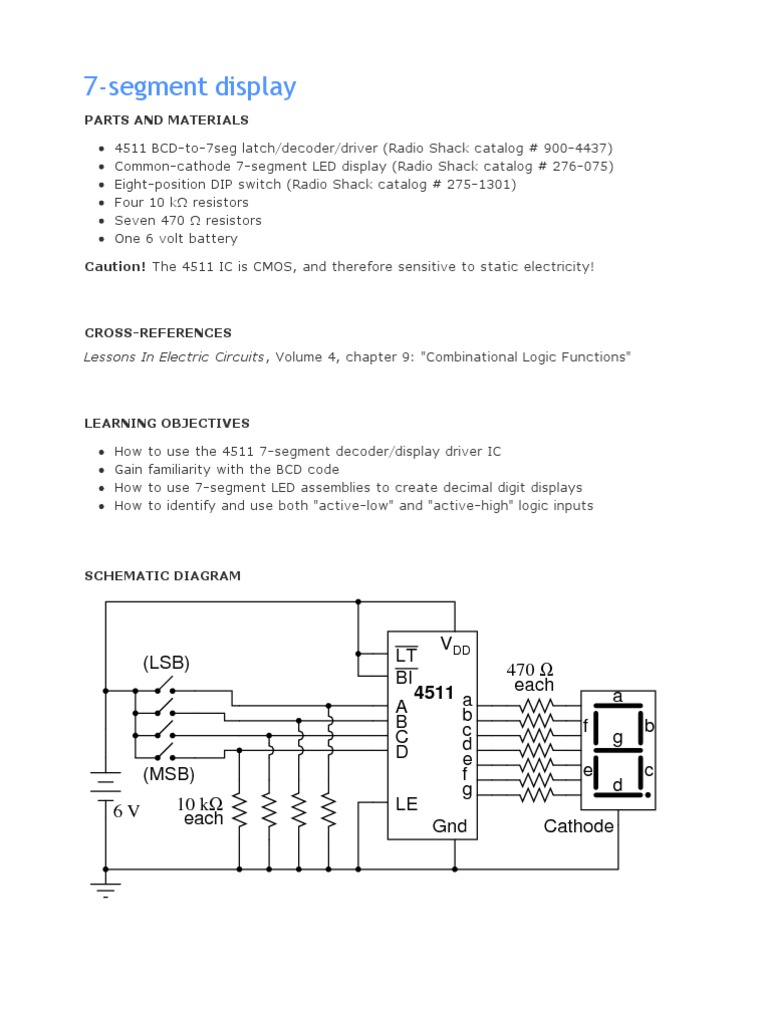 7-Segment Display - Digital Integrated Circuits | Download Free PDF | Integrated Circuit ...