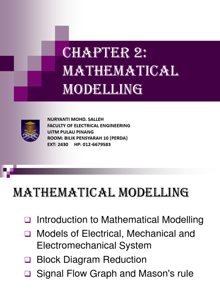 Chapter 2 - Mathematical Modelling | PDF | Electric Motor ...
