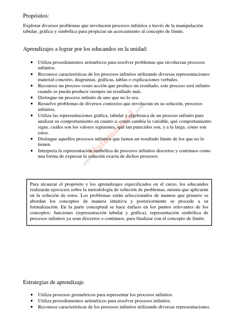 Procesos Infinitos y La Noción de Límite | PDF | infinito | Secuencia
