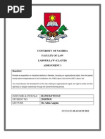 Botswana Labour Laws Overview | PDF | Trade Union | Working Time