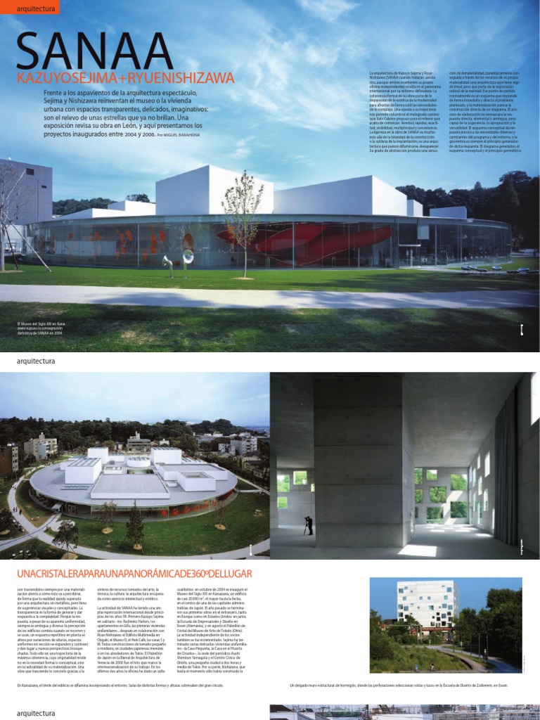 Entrevista - SANAA | PDF | Naturaleza