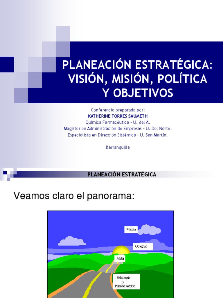 Misión y Visión en Planeación Estratégica | PDF | Calidad (comercial ...