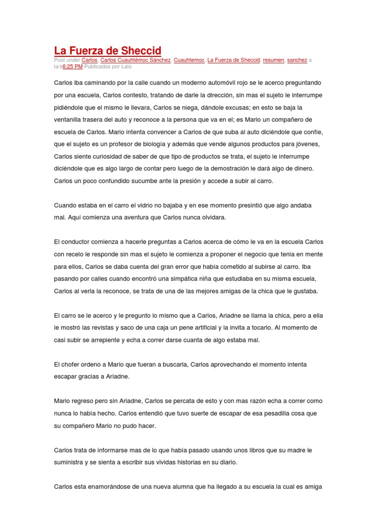 La Fuerza de Sheccid | PDF | Amor | Autoestima