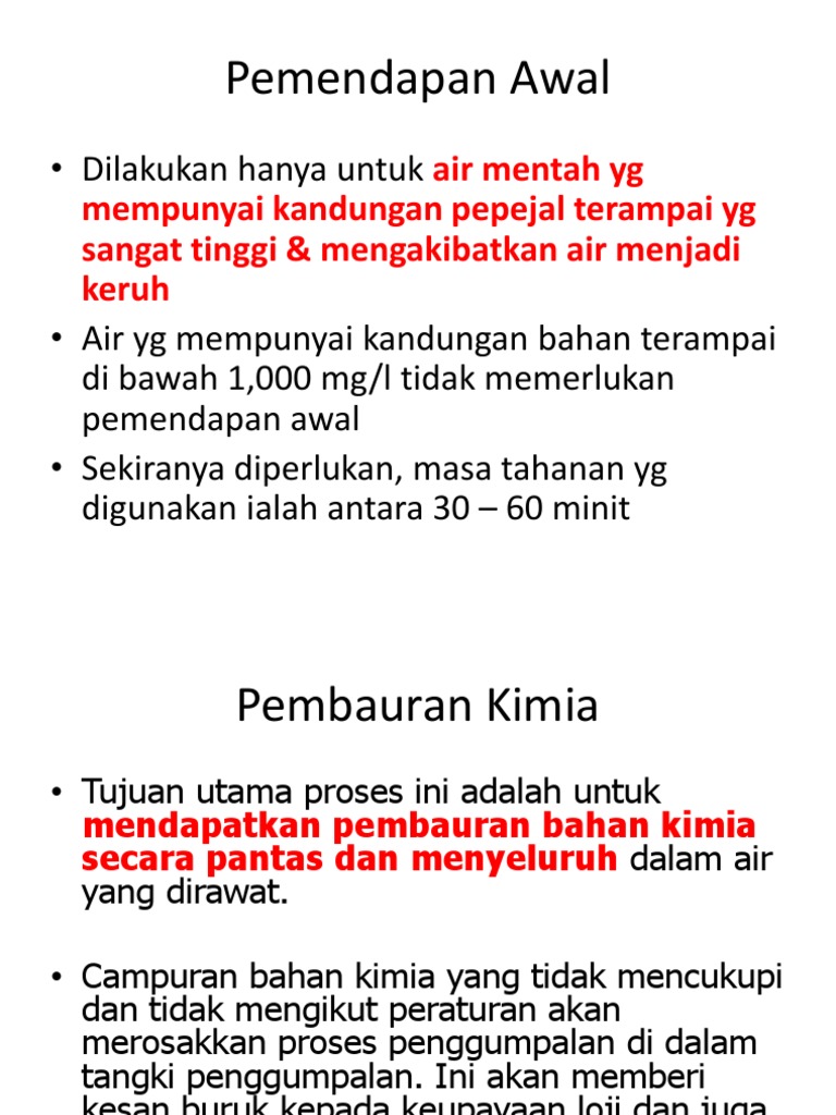 Proses Rawatan Air Mentah | PDF