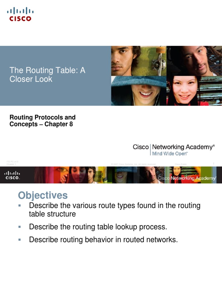 CCNA Exploration Routing Chapter 8 | PDF | Router (Computing) | Routing