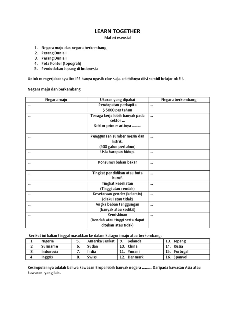 Learn Together, Lks IPS Kelas 9 | PDF | Sejarah
