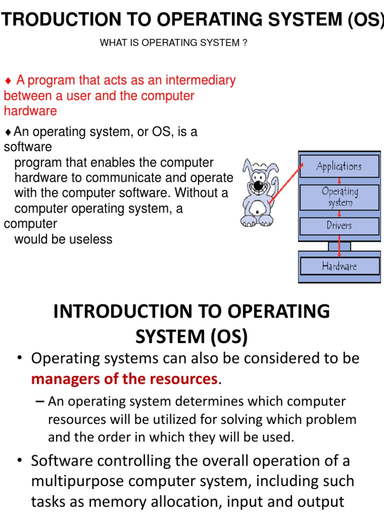 Introduction To Operating System (Os) | Download Free PDF | Operating System | Command Line ...