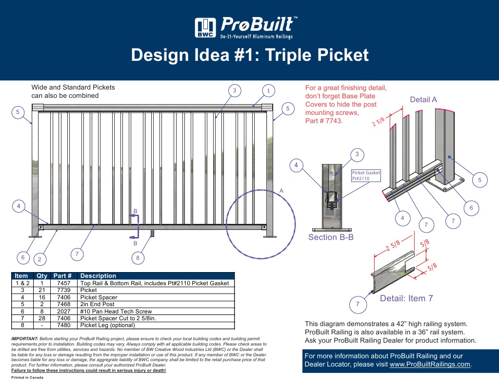 ProBuilt Railing Design Ideas Guide | PDF | Business