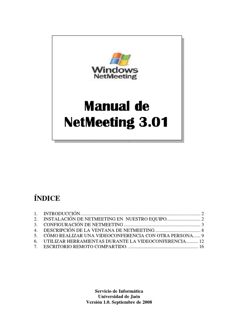 Guia NetMeeting | PDF | Software del sistema | Software