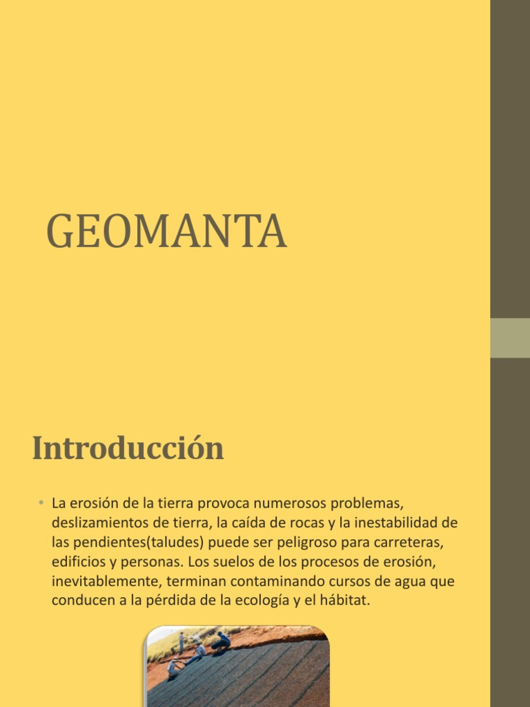 GEOMANTA Tecno | PDF | Erosión | Suelo