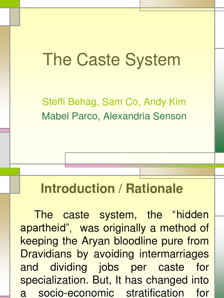History Caste System | PDF | Caste | Dalit