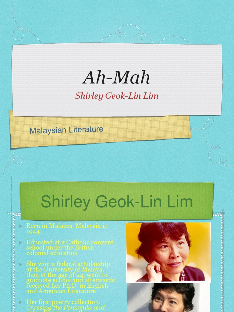 Shirley Geok-Lin Lim's "Ah Mah" Analysis | PDF | Poetry