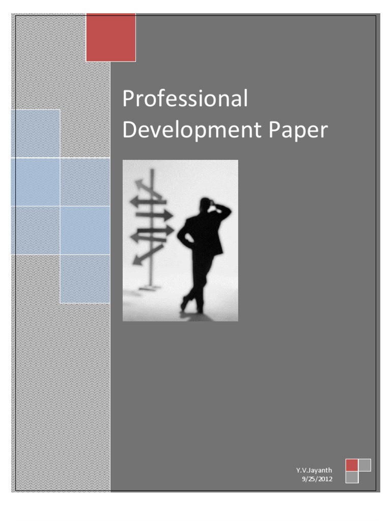 Professional Development Paper | PDF | Doctorate | Doctor Of Philosophy