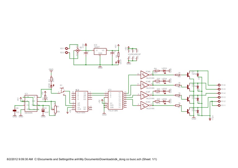 NE555 Circuit Design and Components | PDF