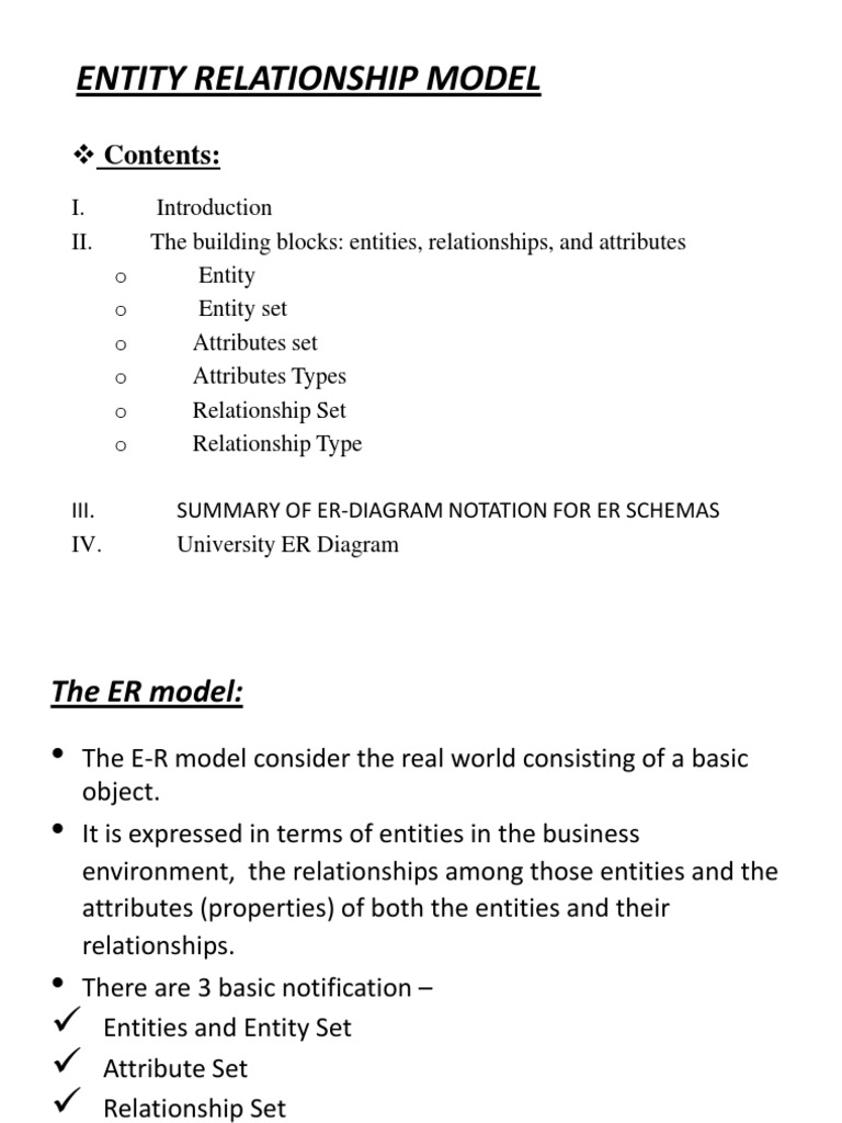 Building Blocks of ER Model Explained | PDF | Career & Growth