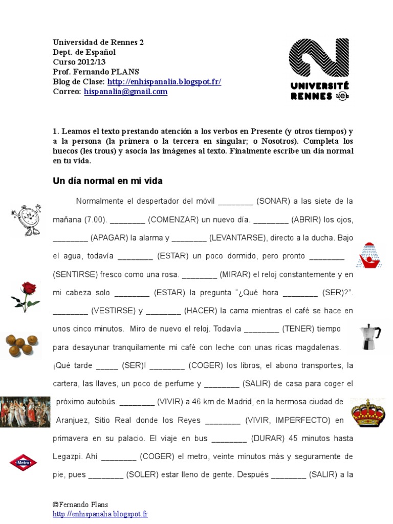 Un Día Normal en Mi Vida | PDF | Ocio