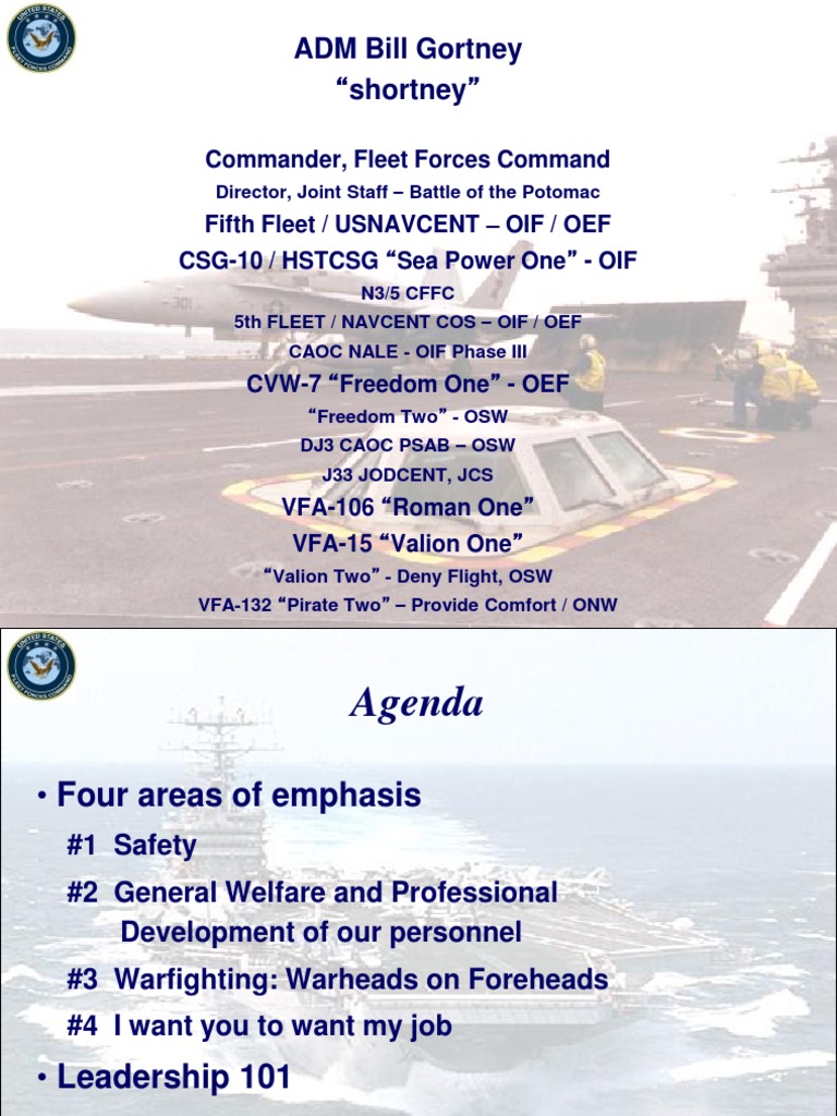 CoC Leadership Brief FFC FINAL | PDF | Navies | United States Navy