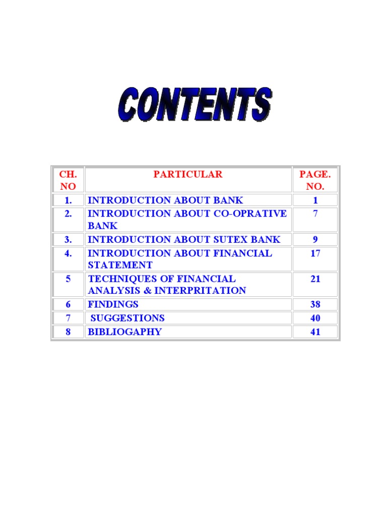 Overview of Banking and Financial Analysis | PDF
